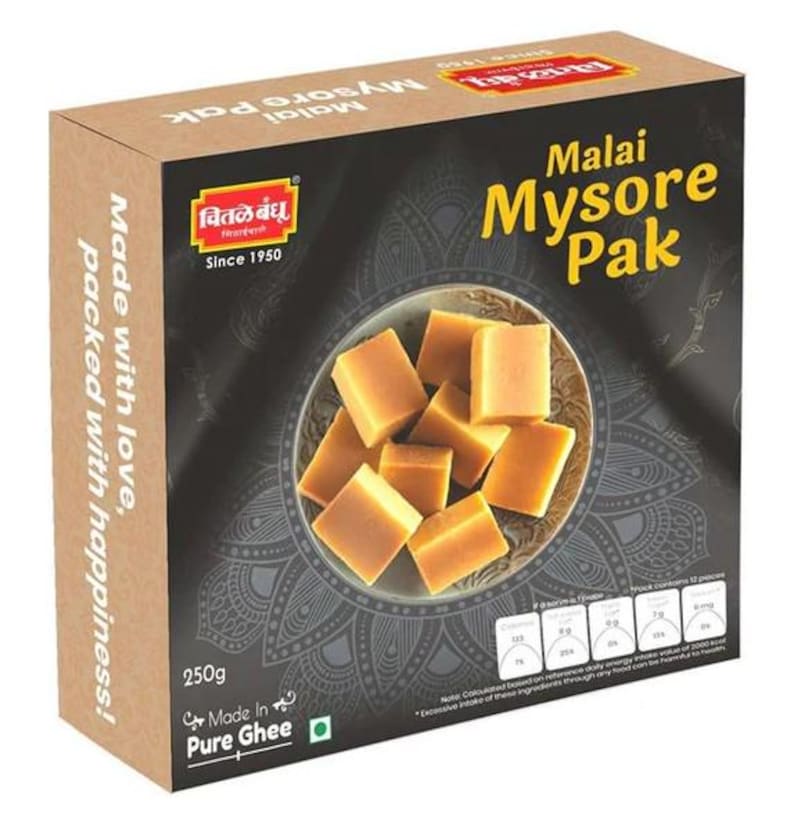 Chitale Bandhu Malai Mysore Pak - Etsy