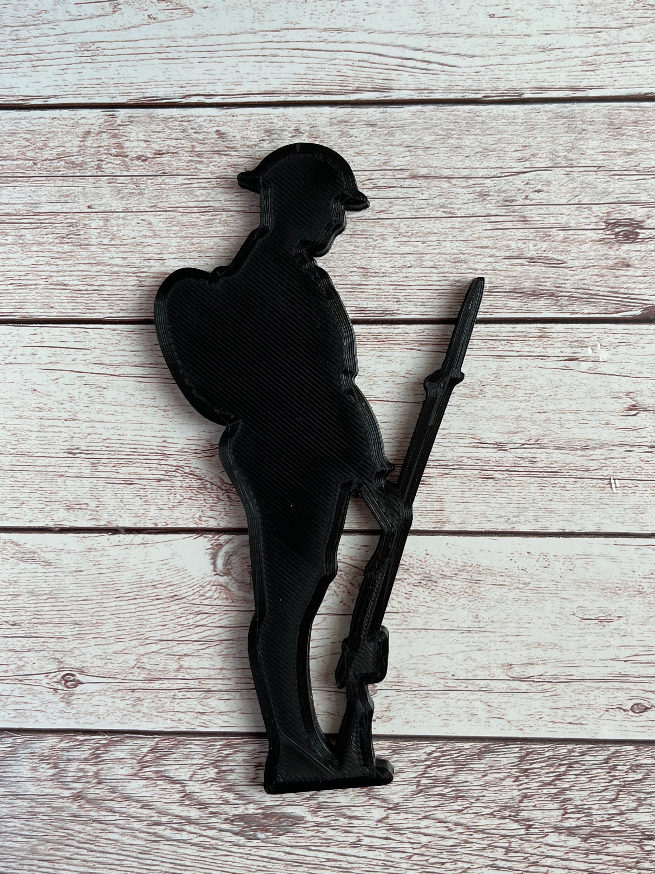 3D Printed Soldier Silhouette, Soldier Decoration, Soldier Silhouette ...
