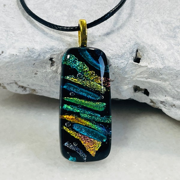 Dichroic Pendant - Etsy