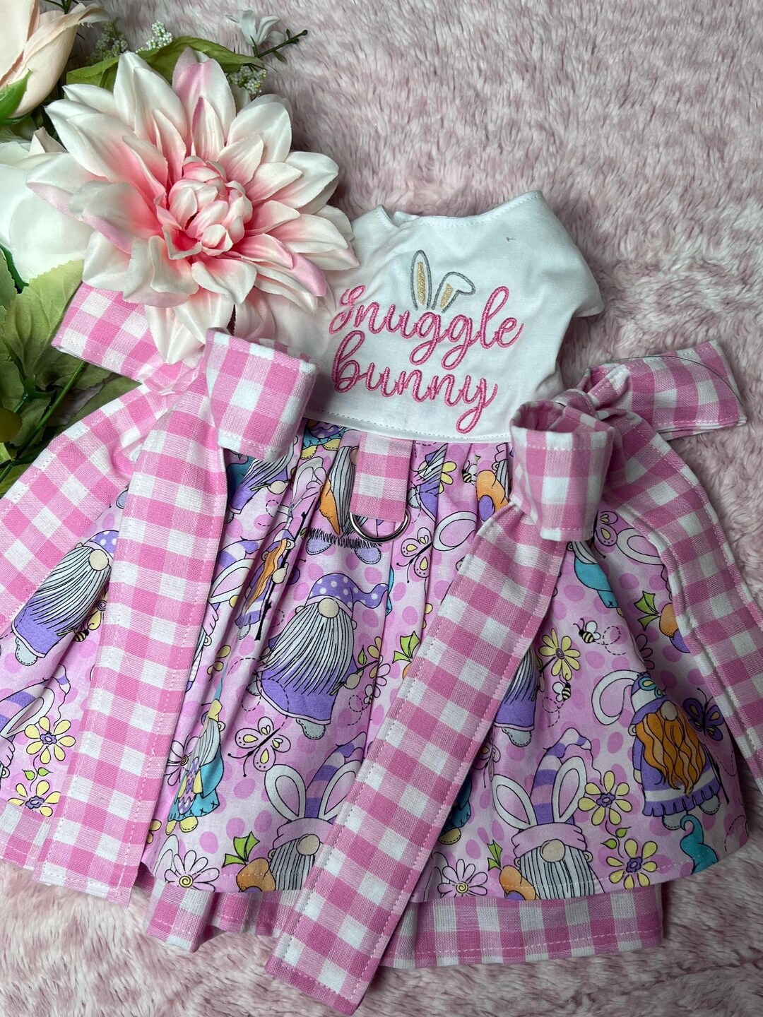 Snuggle Bunny Custom Harness, Butterfly, Bees, Buffalo Plaid, Eggs ...