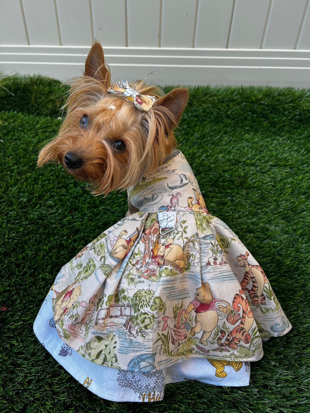 Dog/cat Dress Vintage Winnie the Pooh, Hundred Acre Woods, Custom ...