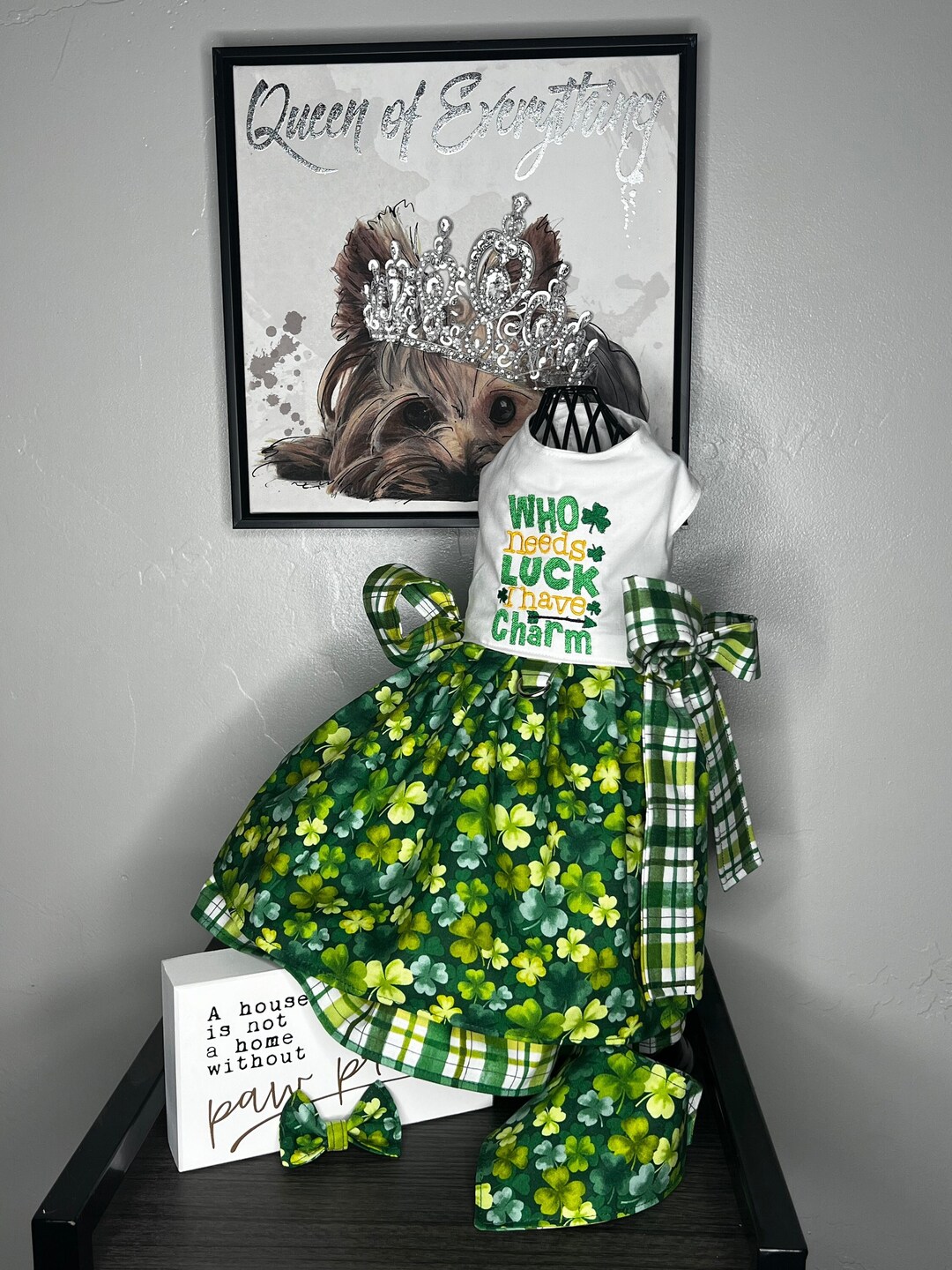 Who Need Luck When I Have Charm Custom Harness, St Patty's Day, Gnome ...