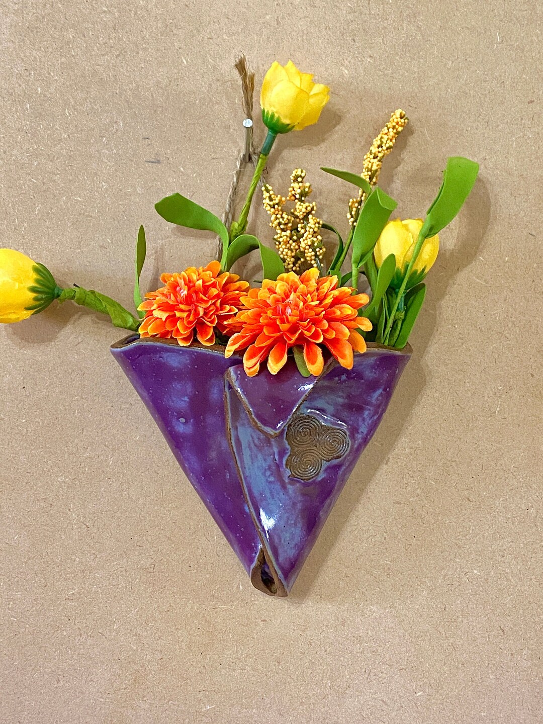 Whimsical Ceramic Wall Planter, Wall Flower Pot, Succulents and Cactus ...