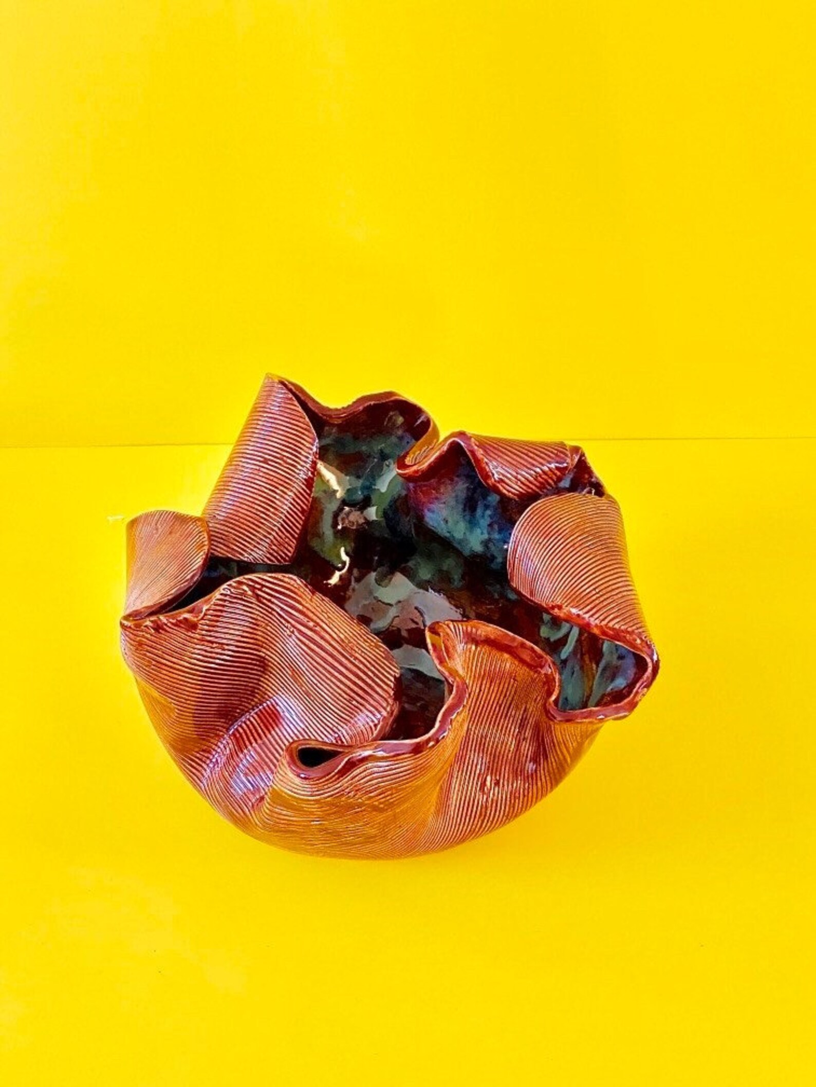 Rustic Ceramic Planter for Indoor Use, Succulents and Cactus Pot ...