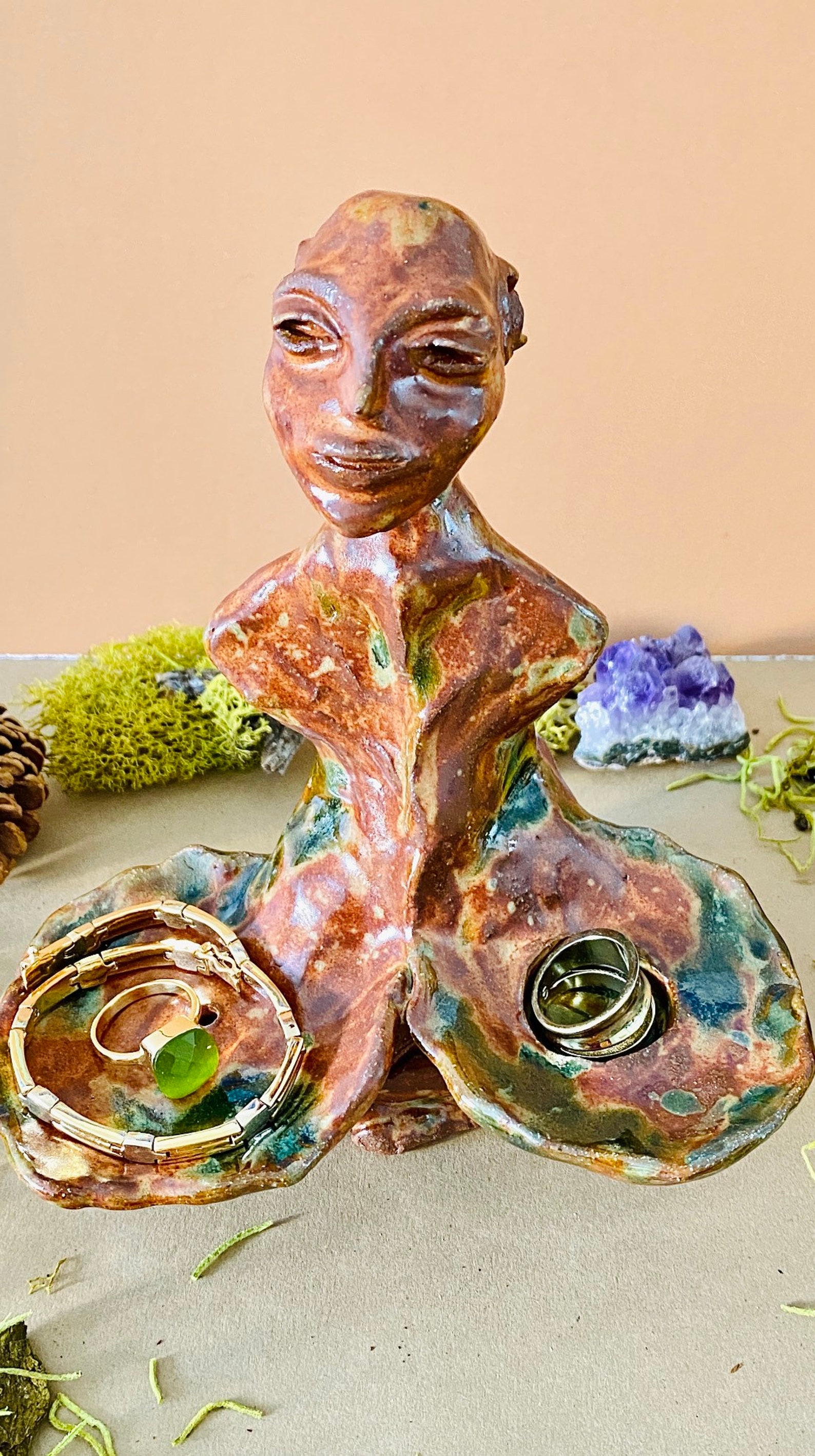 The Ethereal Monk Incense Stick & Cone Holder, Candle Holder, Ceramic ...
