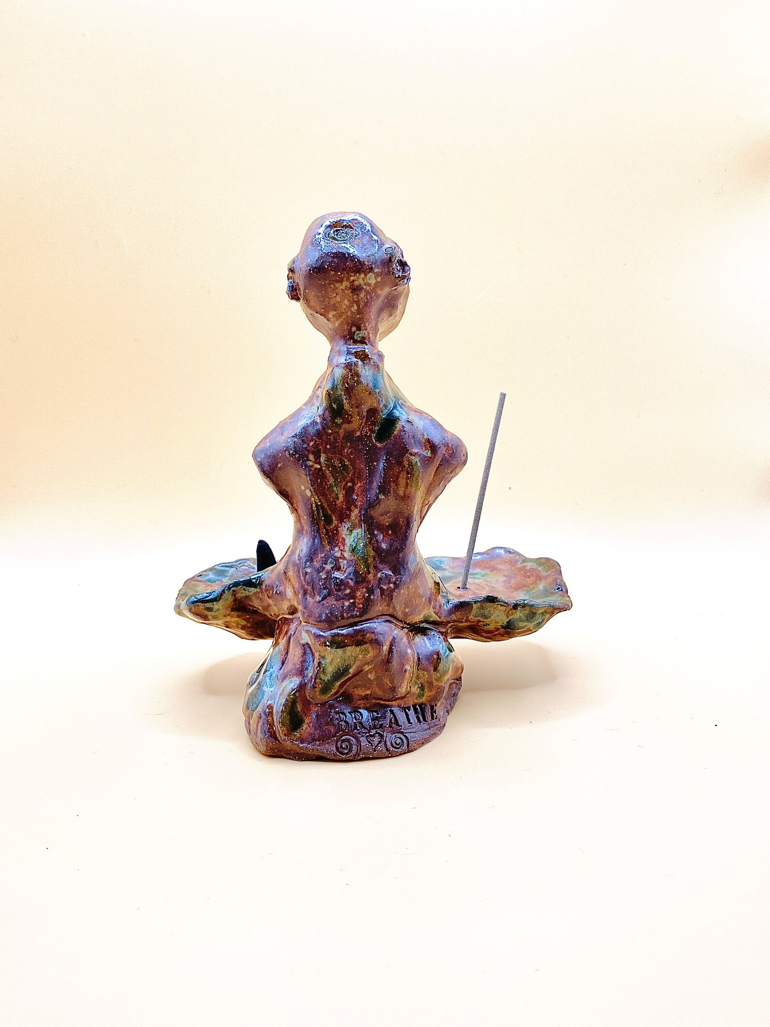 The Ethereal Monk Incense Stick & Cone Holder, Candle Holder, Ceramic ...