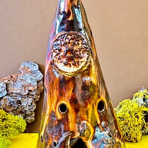 Ceramic Luminary, Fairy Teepee Tree, Whimsical Yin and Yang Tree ...