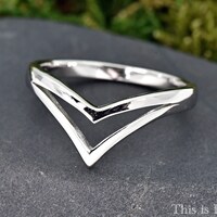 Chevron Ring - Etsy