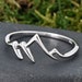 Minimalist Mountain Ring, High & Low Mountain Range Ring, Sterling ...