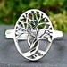 15mm Oval Shape Tree of Life Cut Out Silver Ring Solid 925 - Etsy