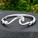 Multiple Ocean Waves Silver Ring • Minimalist Design Ring • Solid 925 Sterling Silver Ocean ...