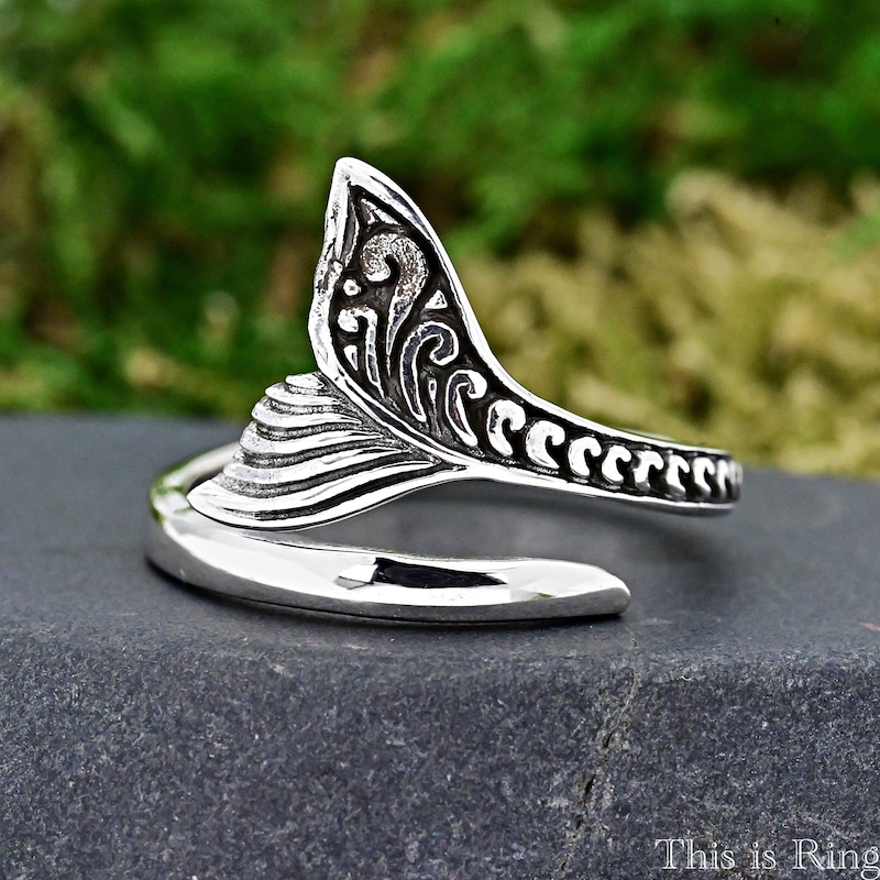 Silver Mermaid Ring - Etsy