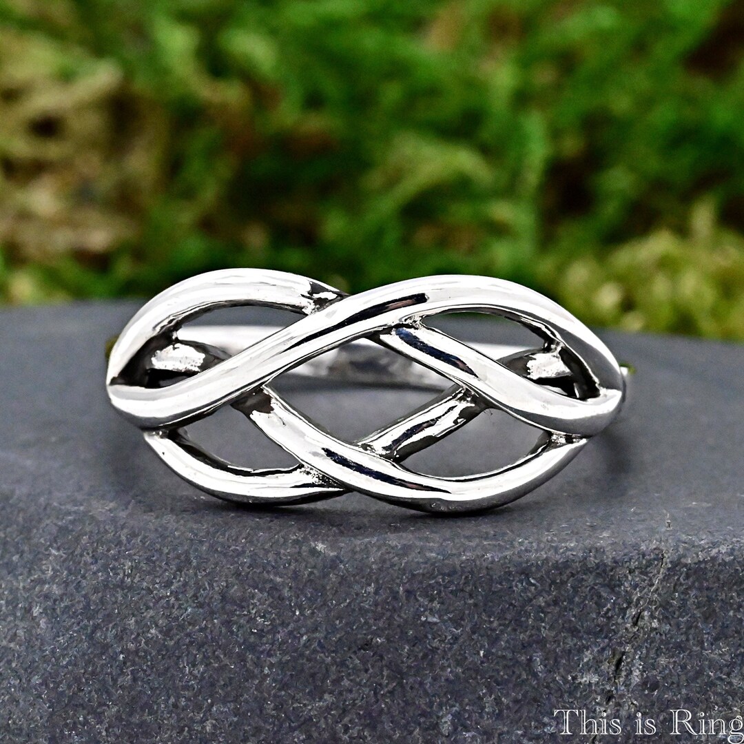 Celtic Knot Style Multi Infinity Ring Solid 925 Sterling - Etsy
