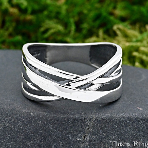 Unique Silver Ring - Etsy