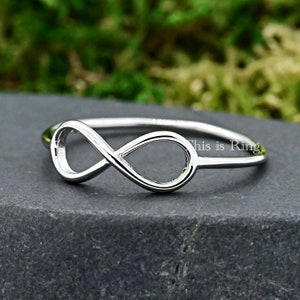 Minimalist Infinity Sign Ring Simple Wire Style Infinity Thumb Ring ...