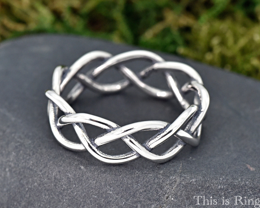 Sailor’s Celtic Knot Sterling Silver Ring • Celtic Braid Knot Silver ...