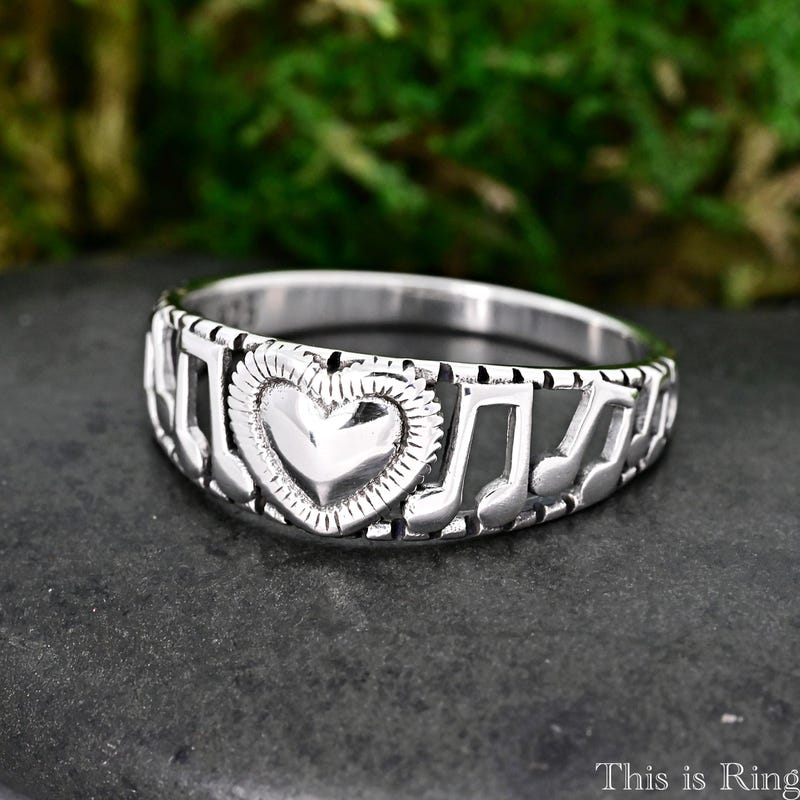 Music Note Ring - Etsy