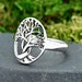 15mm Oval Shape Tree of Life Cut Out Silver Ring Solid 925 - Etsy