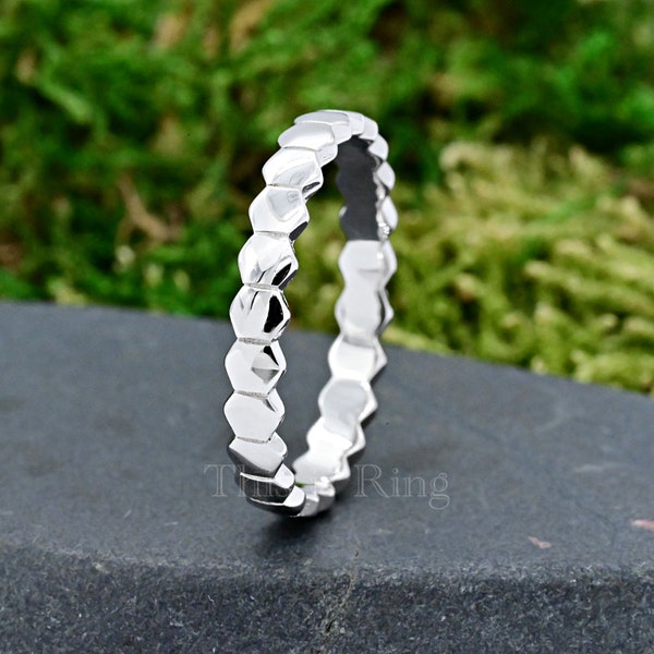 Hexagon Engagement Ring - Etsy