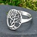 15mm Oval Shape Tree of Life Cut Out Silver Ring Solid 925 - Etsy
