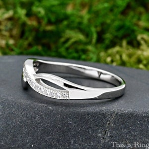 Womens Infinity Heart Statement Ring • Solid 925 Sterling Silver ...