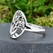 15mm Oval Shape Tree of Life Cut Out Silver Ring Solid 925 - Etsy