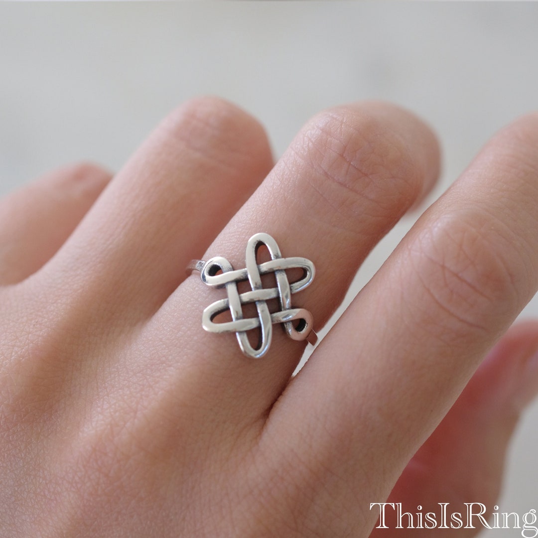 Endless Celtic Knot Promise Ring Women's Celtic Irish Wedding Ring Annviersary Ring for Her ...