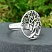 15mm Oval Shape Tree of Life Cut Out Silver Ring Solid 925 - Etsy