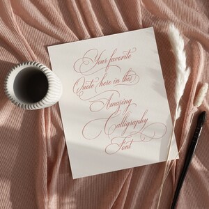 Custom Calligraphy Print Framed, Unframed, Postcard, Printable ...