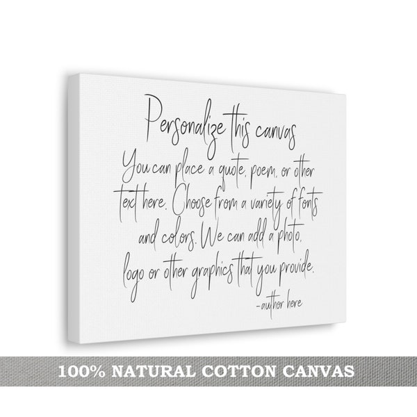 Canvas Quotes - Etsy