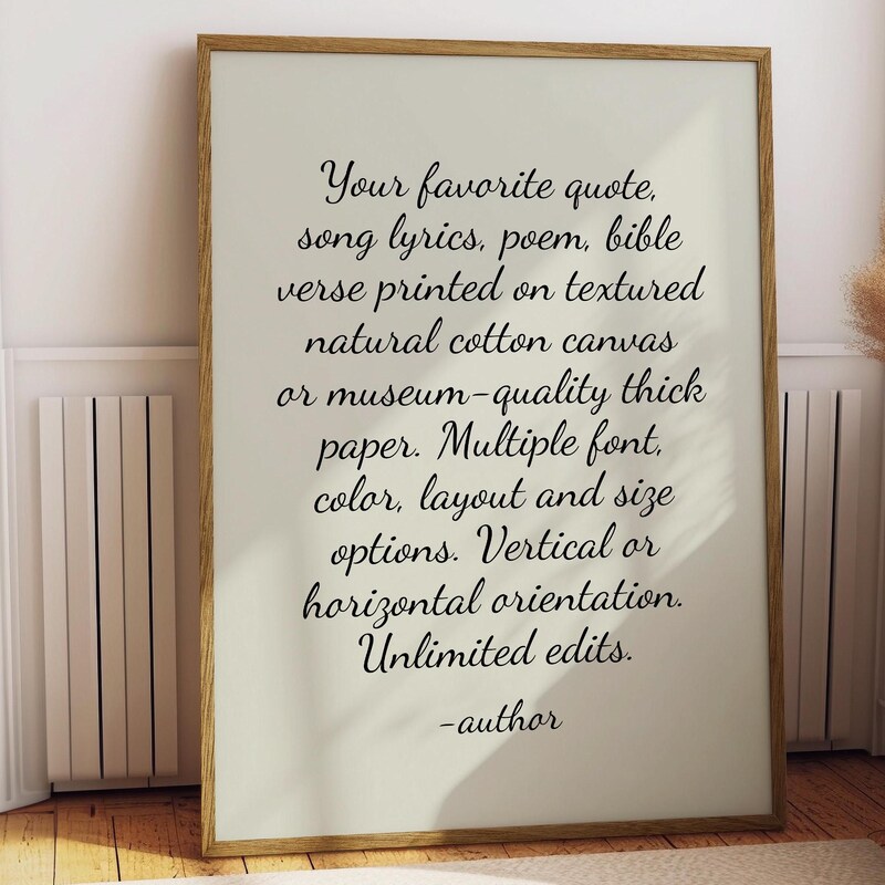 Framed Quotes - Etsy