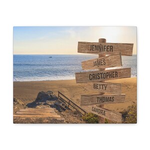 Custom Family Street Sign Canvas Personalize Canvas Wall Art - Etsy