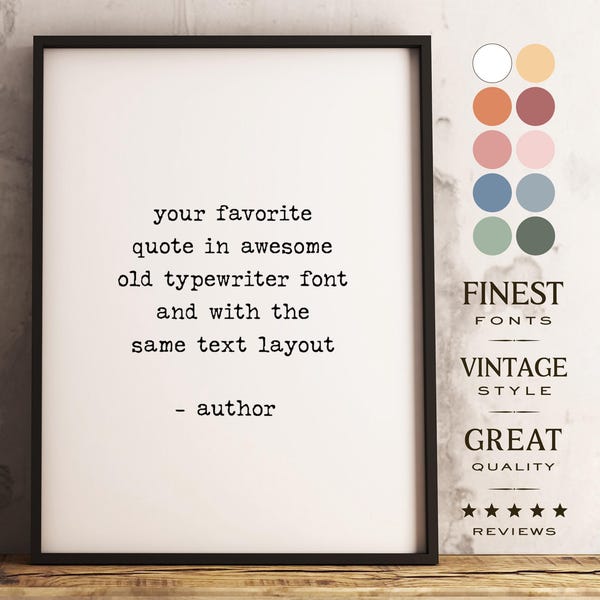 Printed Quotes - Etsy