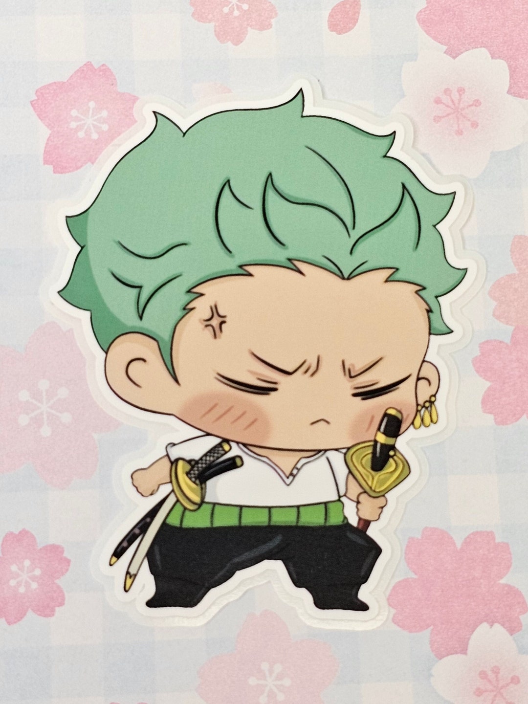 Anime Chibi Pirate Swordsman Kawaii Die-cut Sticker - Etsy
