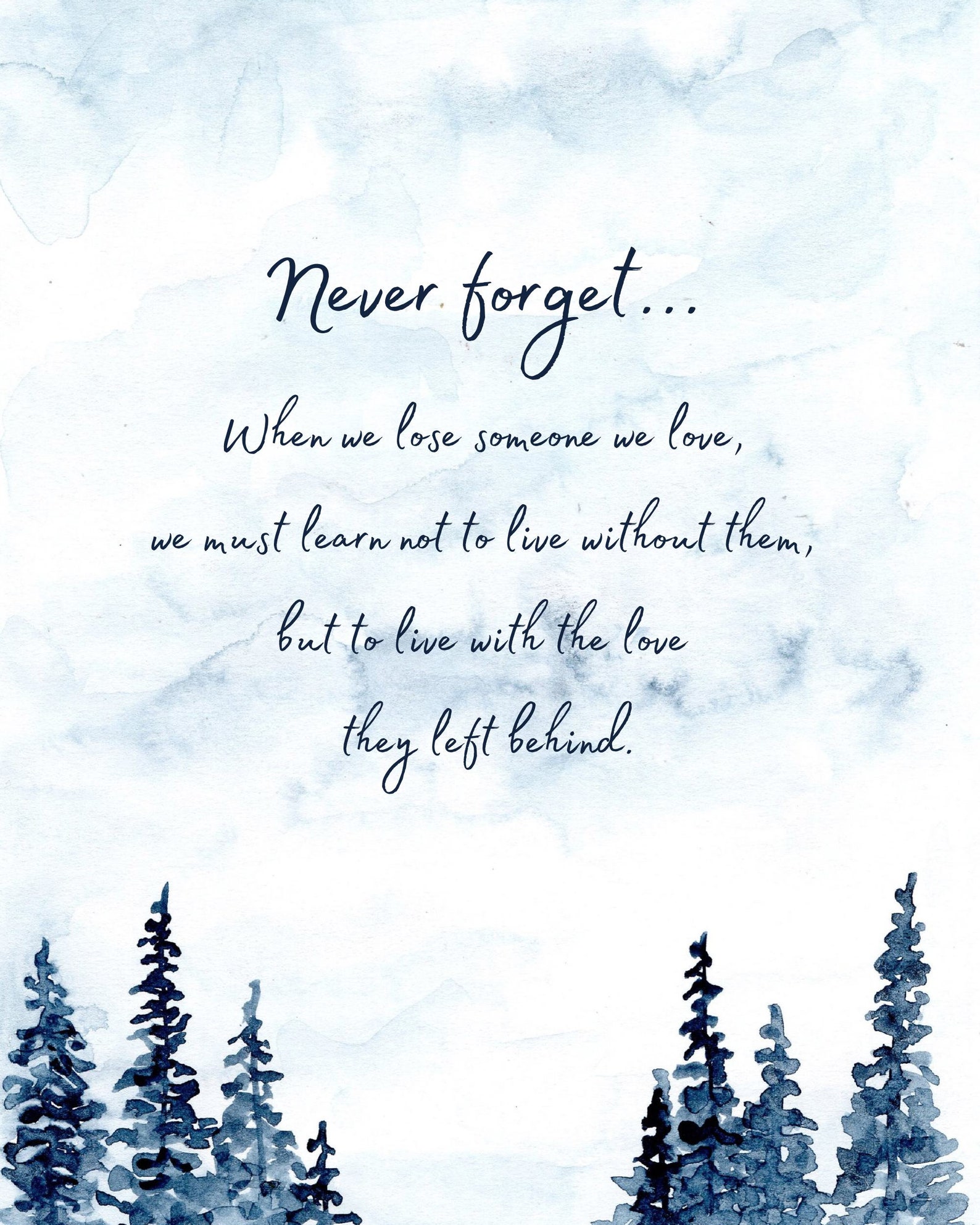 Grief Poem | Printable Sympathy | Bereavement Poem | Loss of Loved One ...