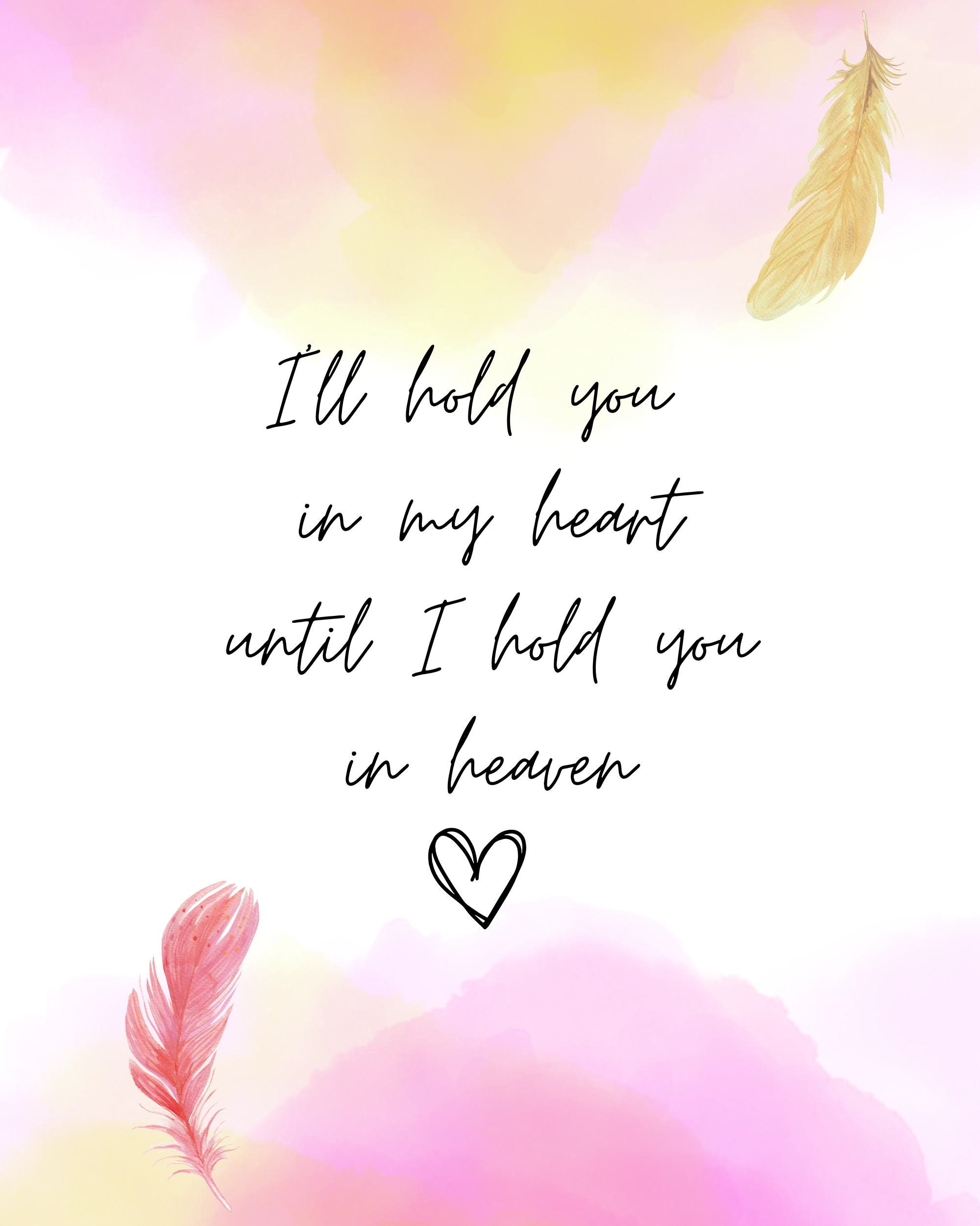 Grief Poem Digital Print Loss of Loved One Memorial Gift Bereavement ...