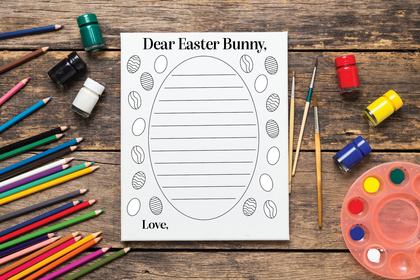 Downloadable Letter to Easter Bunny Template | Dear Easter Bunny Letter ...