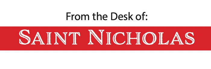 Downloadable St. Nick Stationery Letter From Saint Nick Printable From ...