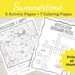 Printable Summertime Activity Pages for Kids | Coloring Pages, Word ...