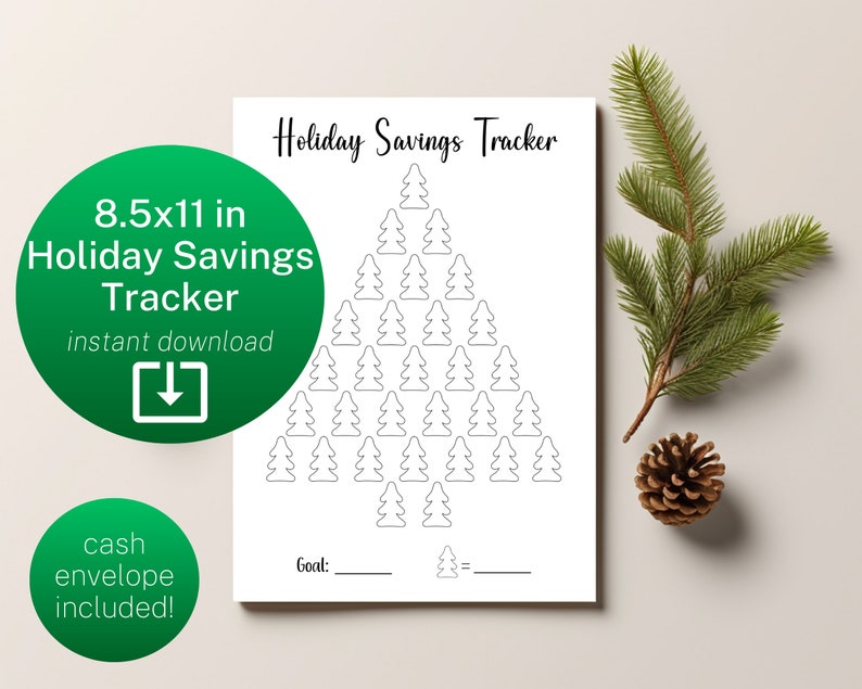 Printable Holiday Savings Tracker | Instant Download - Etsy