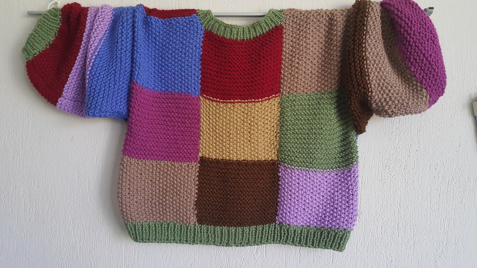 Harry Styles Knit Oversized Cardigan Sweater-colourblock Patchwork ...