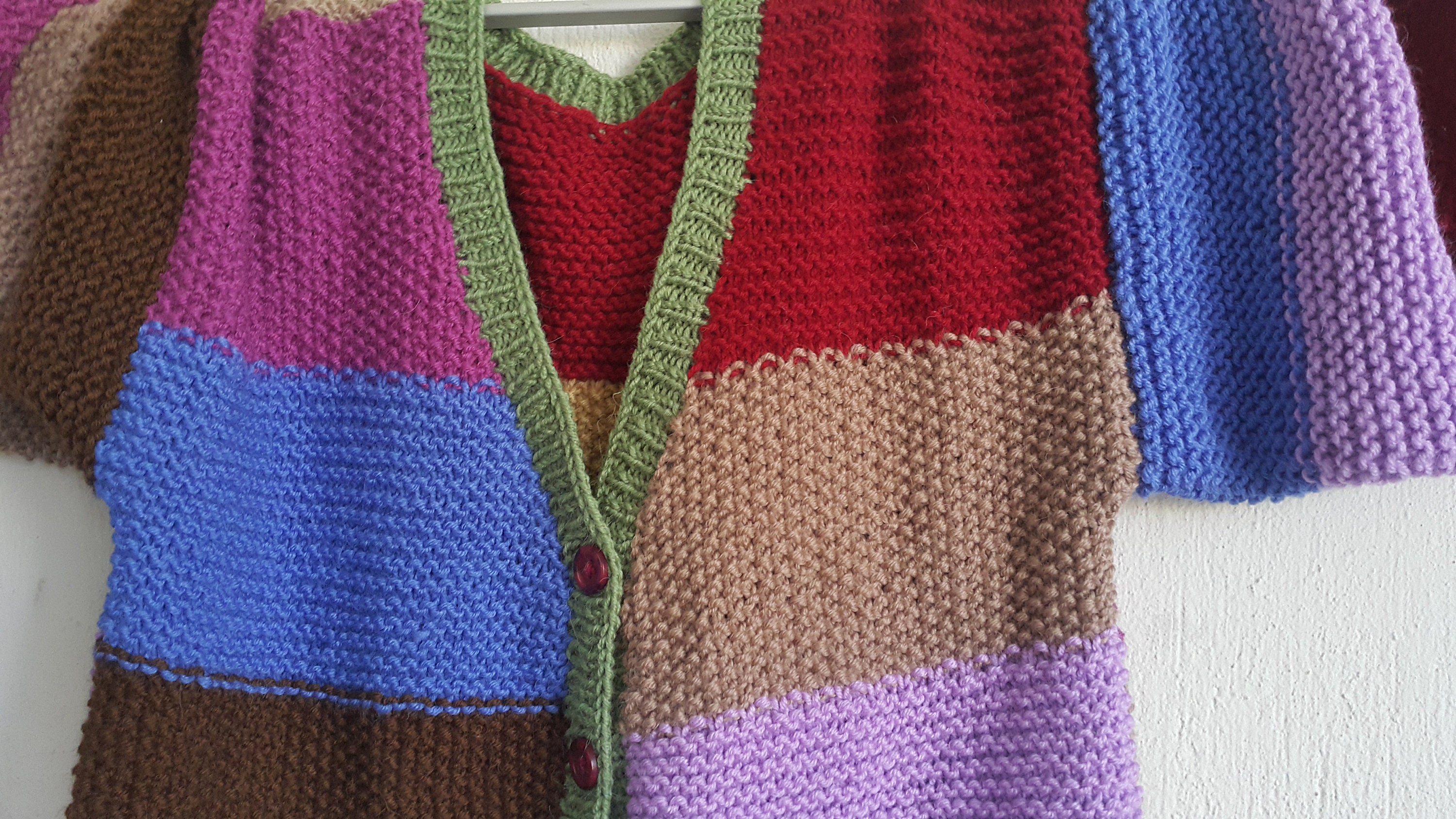 Harry Styles Knit Oversized Cardigan Sweater-colourblock Patchwork ...