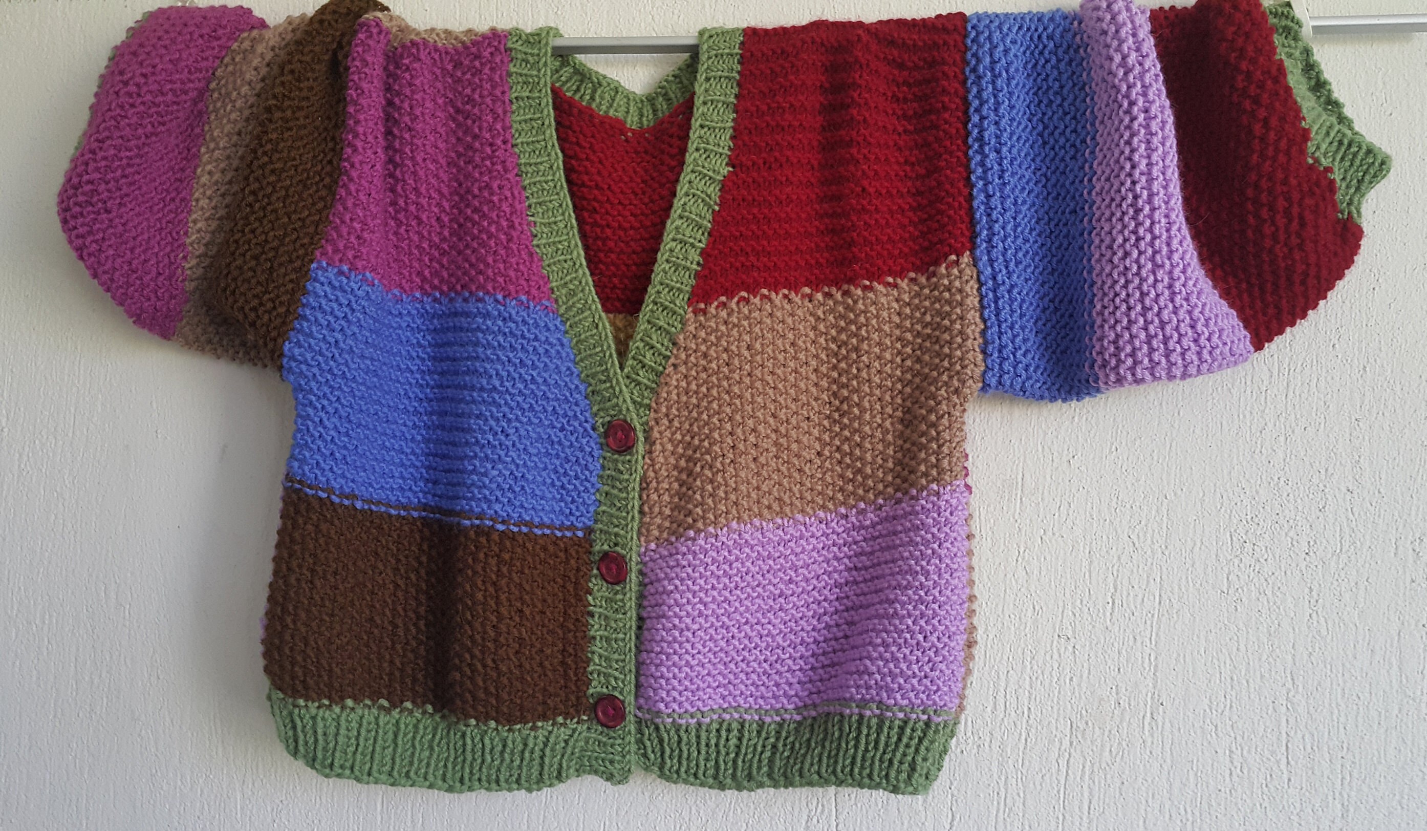 Harry Styles Knit Oversized Cardigan Sweater-colourblock Patchwork ...