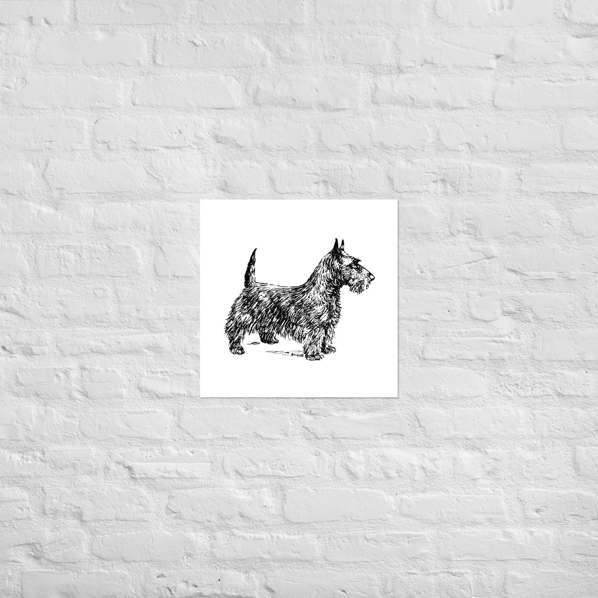 Scotty Dog Poster - Etsy