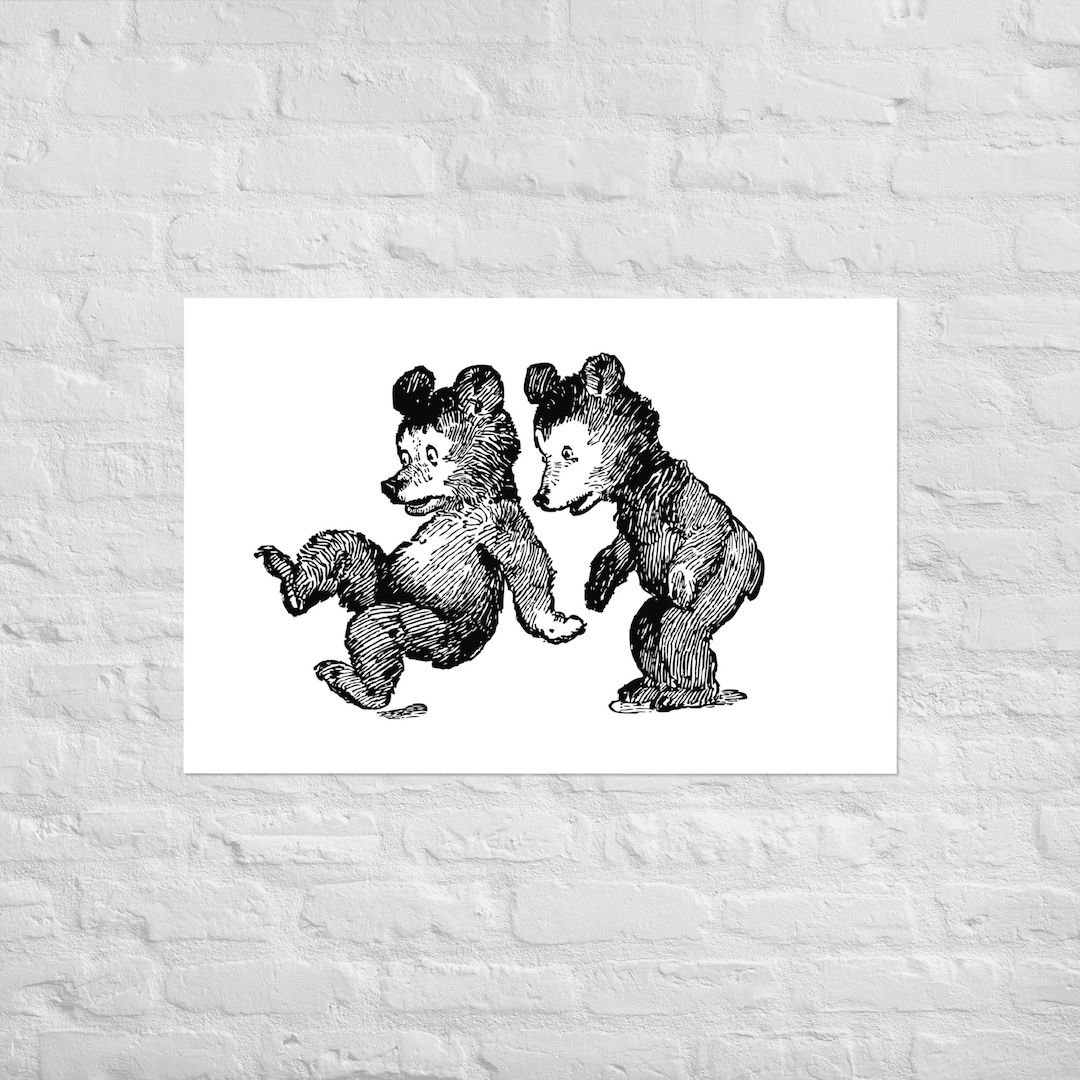 2 Bears Poster - Etsy