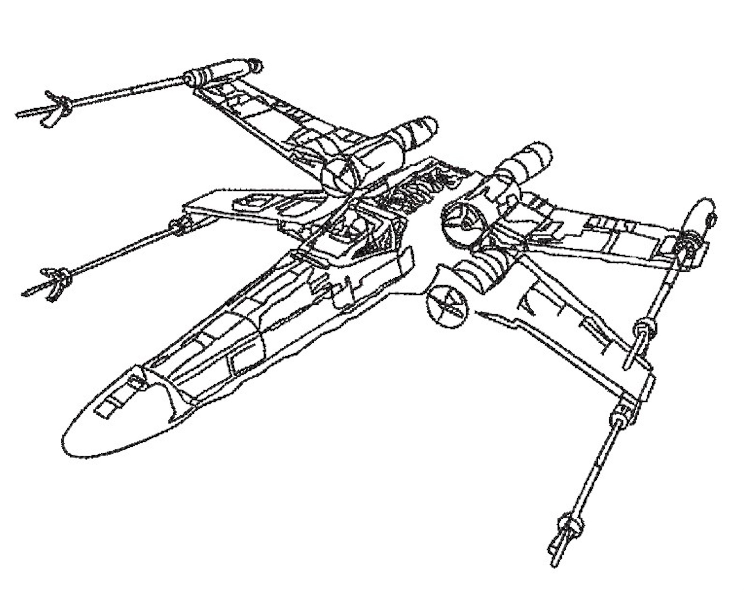 Star Wars Line Art Embroidery Design File - Etsy