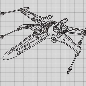 Star Wars Line Art Embroidery Design File - Etsy