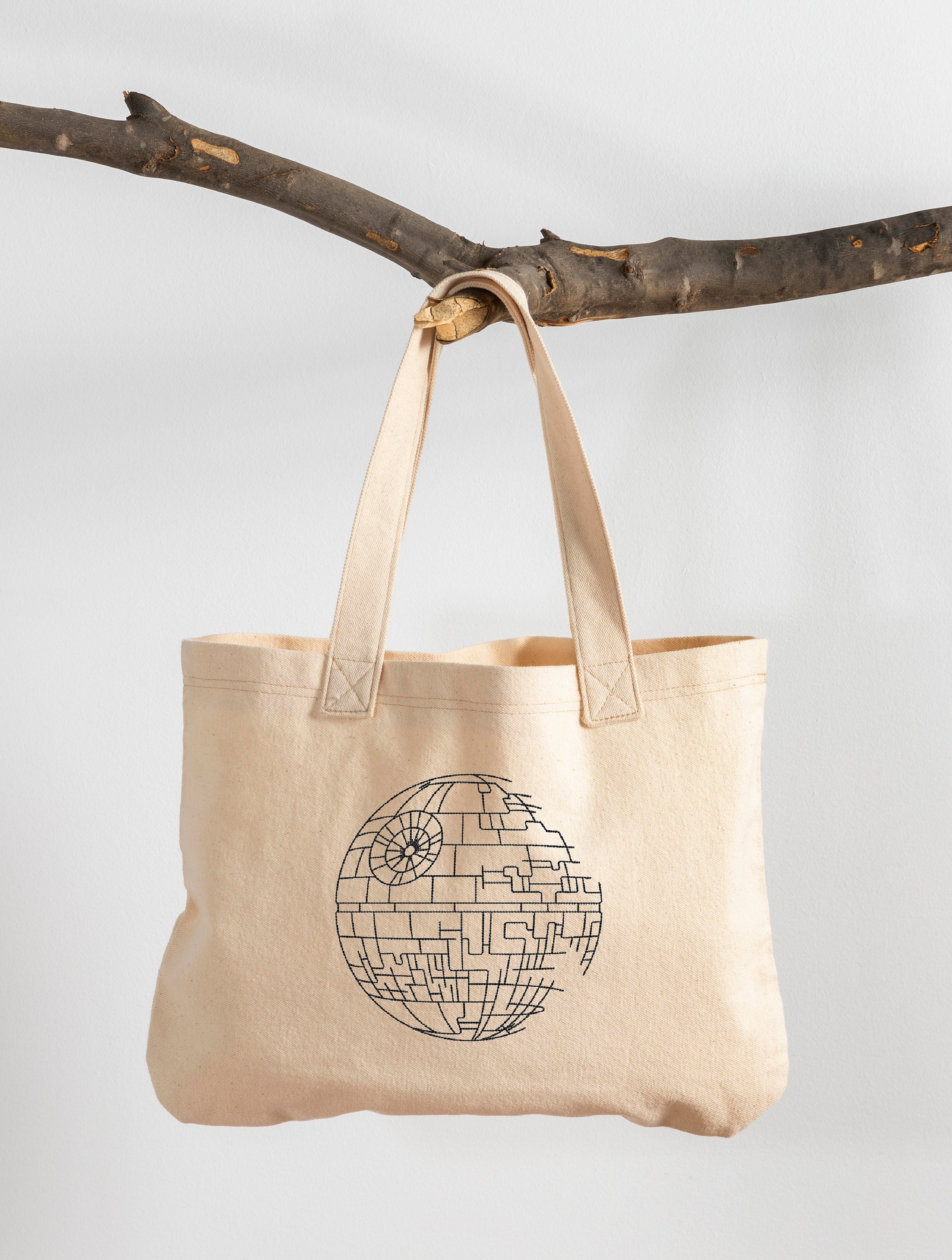 Star Wars Line Art (death Star) Embroidery Design - Etsy