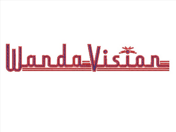 Wandavision LOGO Embroidery Design File | Etsy