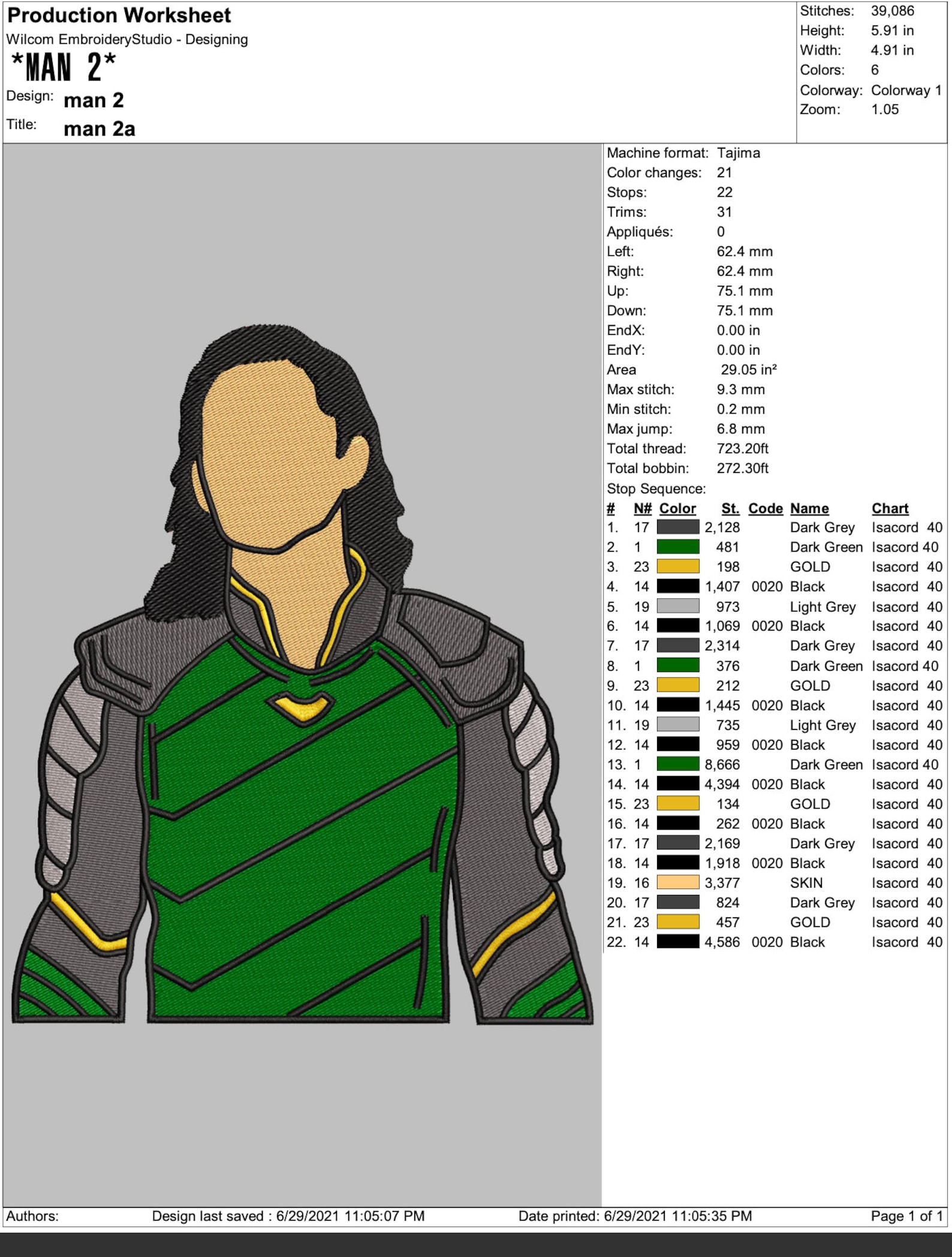 LOKI figure 1 Embroidery Design File - Etsy
